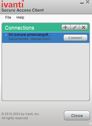 Ivanti VPN Guide – American Golf